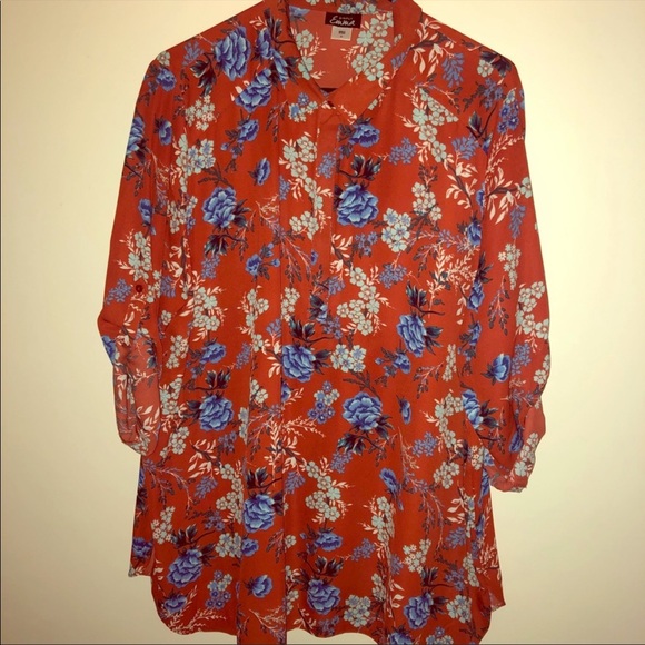 Simply Emma | Tops | Womens Flower Blouse | Poshmark